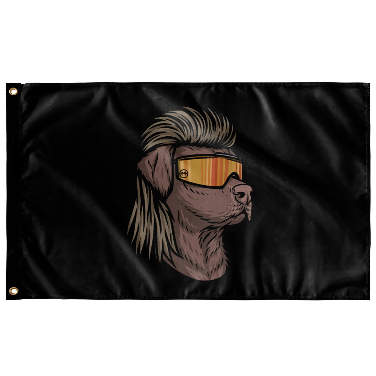 Chocolate Lab Mullet Flag - Black – The Original Deer Mullet Shop