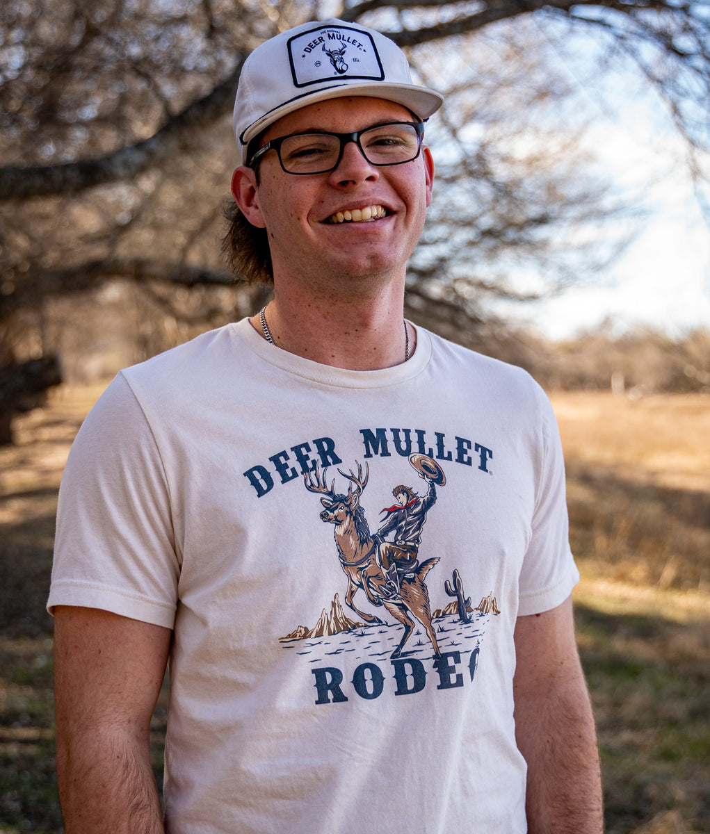 Deer Mullet Rodeo Premium Tee – The Original Deer Mullet Shop