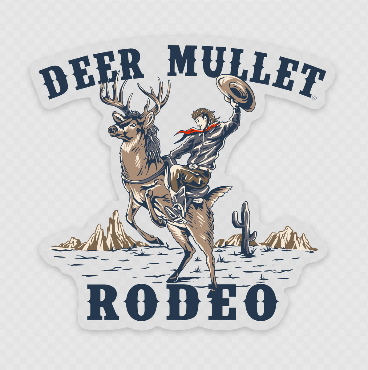 Deer Mullet Rodeo Sticker – The Original Deer Mullet Shop