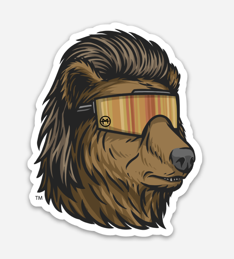 Bear Mullet Sticker – The Original Deer Mullet Shop