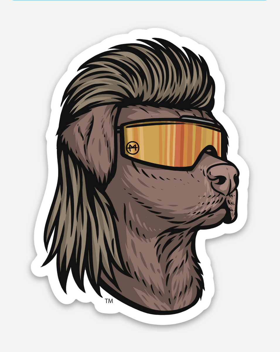 Chocolate Lab Mullet Sticker – The Original Deer Mullet Shop