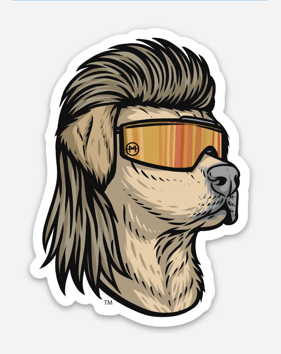 Yellow Lab Mullet Sticker – The Original Deer Mullet Shop